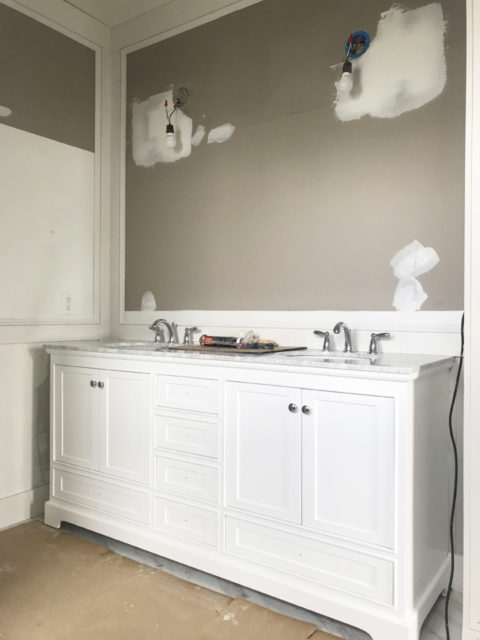 Master Bathroom Remodel: Vanity and Wood Trim | TNRH