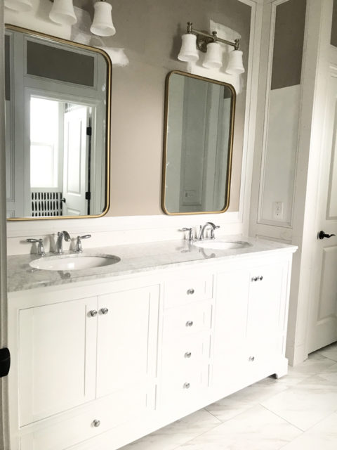 Master Bathroom Remodel: Vanity and Wood Trim | TNRH